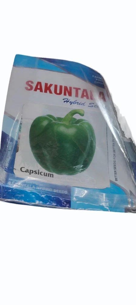 Natural Green Capcicum Seed Packaging Type Packet Packaging Size