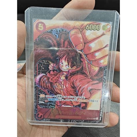 One Piece Optcg St01 012 Luffy Shopee Malaysia