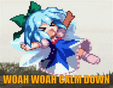 Cirno Ice Fairy Woah Calm Down Gif Gifdb Com