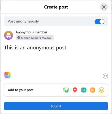 How To Post Or Comment Anonymously In A Facebook Group Make Tech Easier