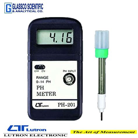 Ph Meter Ph 201 Lutron Made In Taiwan Glassco Scientific And Analytical