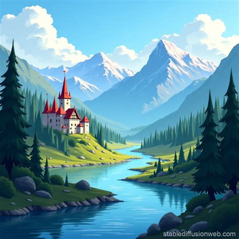 Fantasy MMORPG Guild Management Loading Screen Stable Diffusion Online