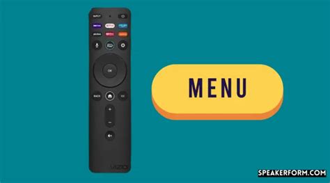 Vizio Remote Missing Menu Button Solutions 2025