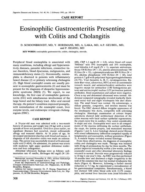 Pdf Eosinophilic Gastroenteritis Presenting With Colitis And Cholangitis Dokumen Tips