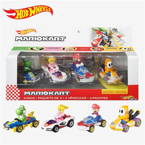 Hot Wheels Mario Kart 4 Pk Assortment Mattel Creations