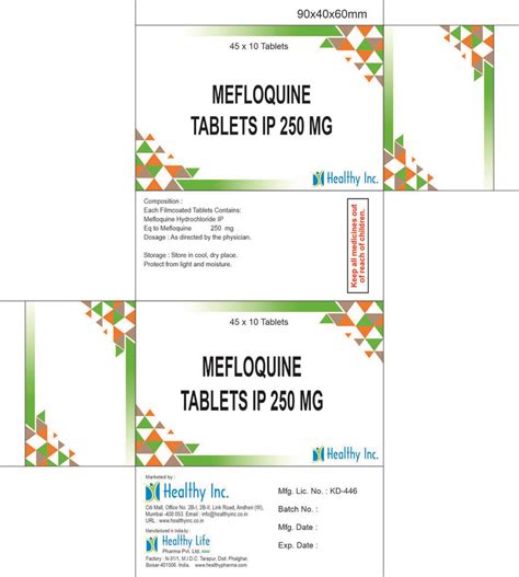 Mefloquine Tablets Manufacturers Suppliers Dealers And Prices
