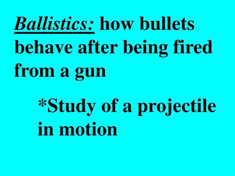 PPT Ballistics Firearms PowerPoint Presentation Free Download ID 4297283