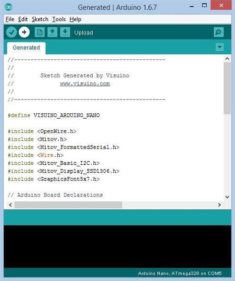 Simple Ssd1306 I2c Oled Analog Display With Visuino