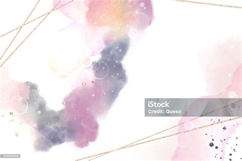 봄 알코올 잉크 예술 추상적인 배경 핑크 네이비 블루 퍼플은 흰색 배경에 수채화 터치를 가진다 비누 방울의 이미지입니다 골드