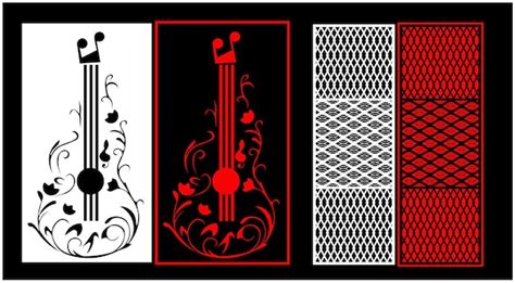 Premium Vector Decorative Wall Panels Set Jali Design CNC Pattern Laser Cutting Pattern Router