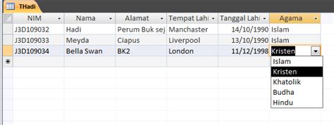 Menggunakan Lookup Wizard Msaccess 2007 Sarang Hadi