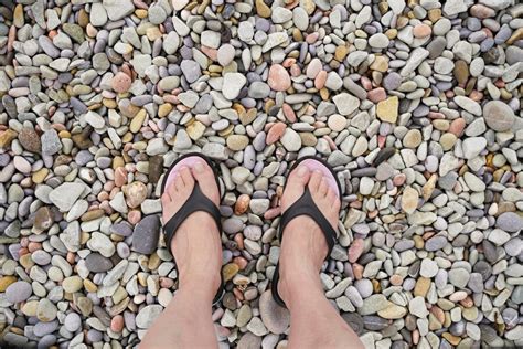 Premium Photo Womens Legs In Slippers