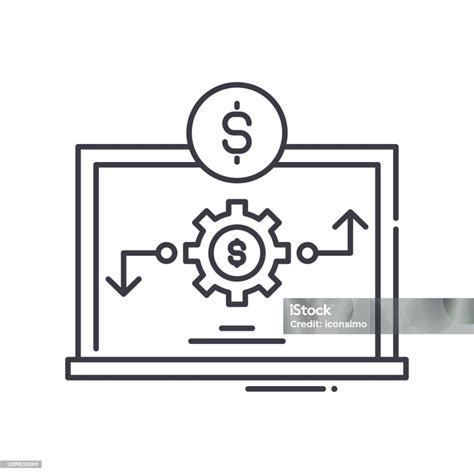 Vetores De Ícone Do Método De Otimização Ilustração Isolada Linear