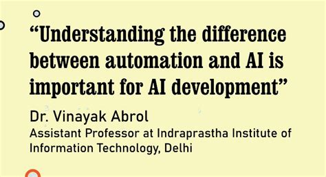 Understanding The Difference Between Automation And Ai Is Important For Ai Development Dr