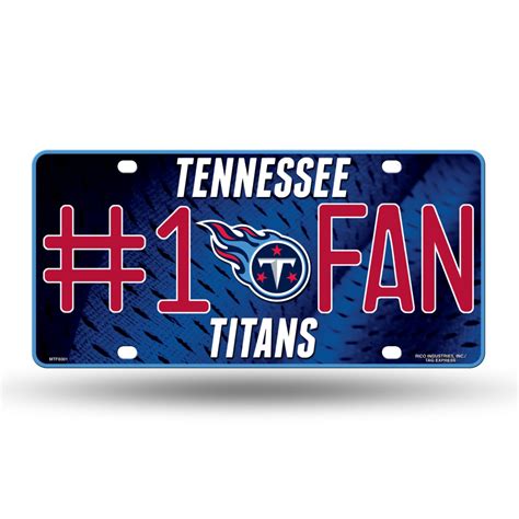 Titans License Plate Pro Football Hall Of Fame