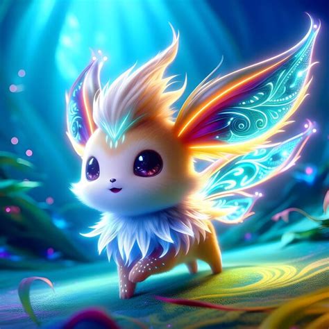 Premium Photo Cute Glowing Chibbi