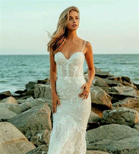 Pin By Dawn Gully On Beach Wedding Marina Laswick Sheath Wedding
