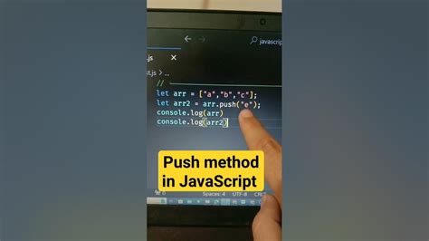 Push Method In Javascript 🔥 Javascript Shortsvideo Shorts Short
