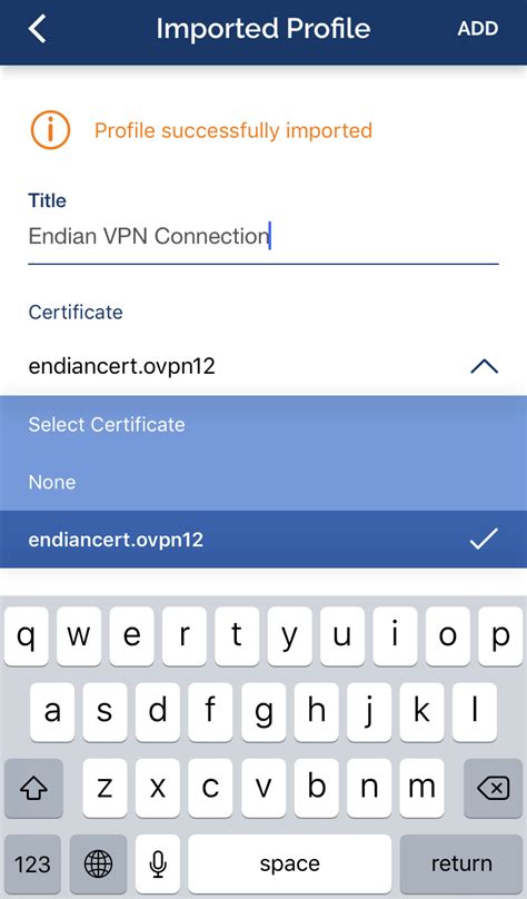How To Configure IOS OpenVPN Client With Certificate Authentication Endian