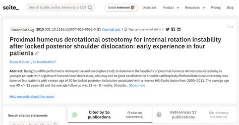 Proximal Humerus Derotational Osteotomy For Internal Rotation