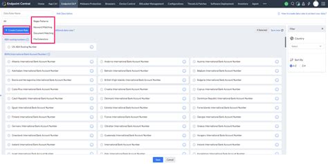 create data rules manageengine endpoint central
