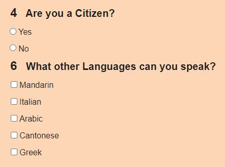 Html How Can I Align Text To The Right Side Of Radio And Checkbox