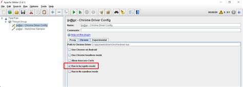 Unable To Get Incognito Option In Jmeter Stack Overflow
