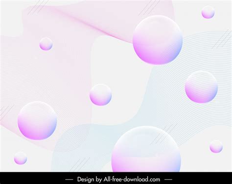 Abstract Background Template Modern Circles Curves Vectors Images