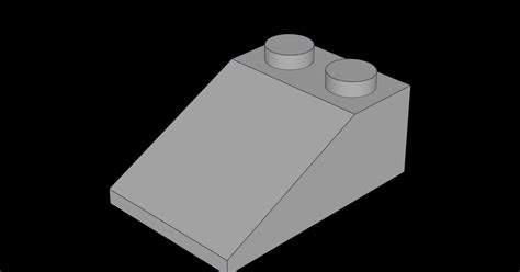 Lego Compatible Dat Slope Brick X By Thall Download Free Stl Model