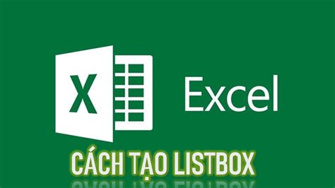 cách sử dụng listbox trong excel youtube
