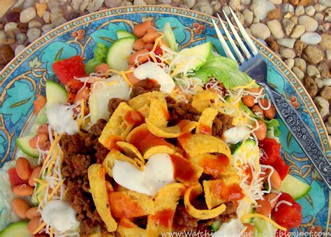 Watching What I Eat Estellas Fritos Taco Salad