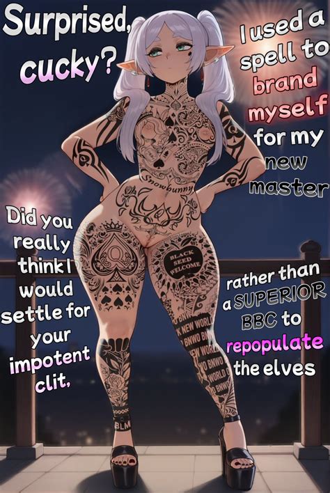 Rule 34 Caption Cuckolding Elf Ears English Text Female Fireworks