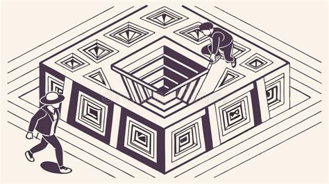 Complex Maze Design Labyrinth Puzzle And Intricate Game Vector Design
