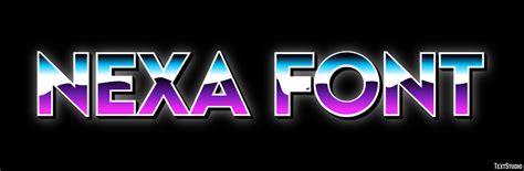 Nexa Font Text Effect And Logo Design Font