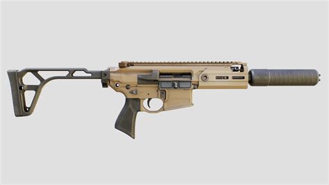 3d Model Sig Sauer Mcx Rattler Pdw Rifle Vr Ar Low Poly Cgtrader