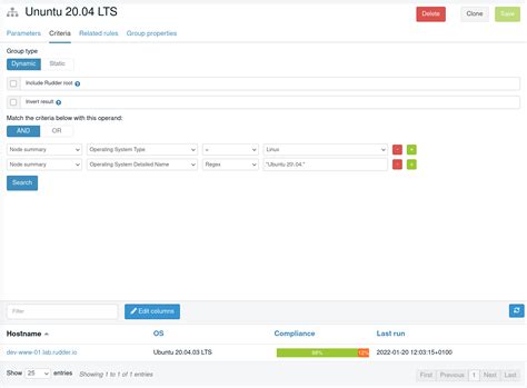 Classify Machines Rudder Documentation