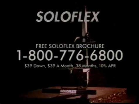 Soloflex Muscle Machine Infomercial Youtube
