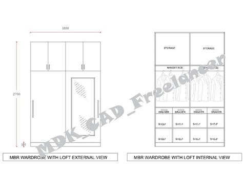 Wardrobe Elevation Elevation Drawing Front Elevation Autocad