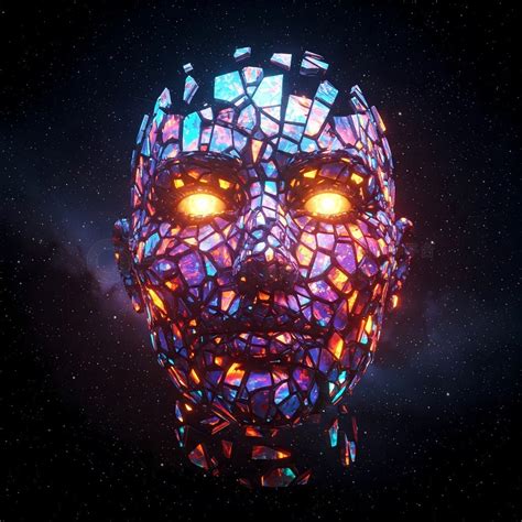 Aiai数字艺术 璀璨宇宙星空下的ai觉醒 Ai图片免费下载格式8192像素编号72170873 千图网