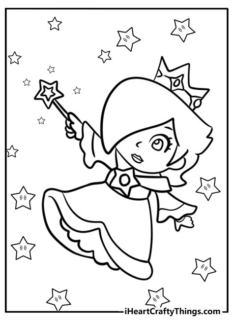 Peach Daisy And Rosalina Coloring Pages 2025