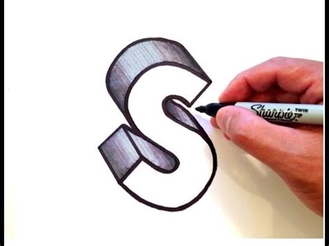 3d Letter S Drawing Skill