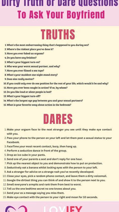 Truth Or Dare Questions Spicy Edition