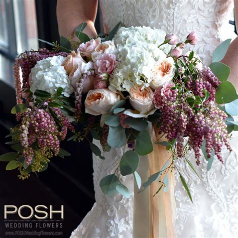 Bridal Bouquet Romantic Garden Style Seattle Wedding Flowers By Posh