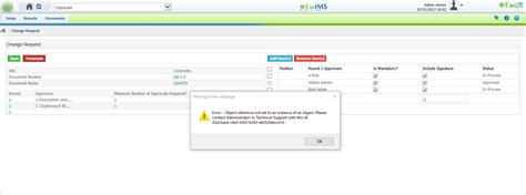 bug 2521 administrator actions error occurs when clicking on