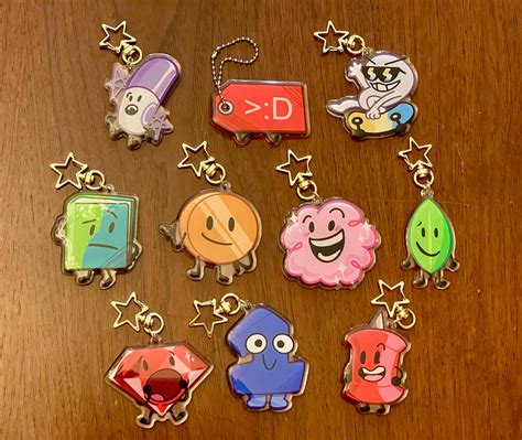 Bfdi Keychains 25 Acrylic Marker Pricetag Nine Book Coiny