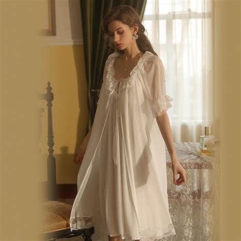 Sexy Breast Padded Suspender Nightgown Mesh Private Room Solid Color