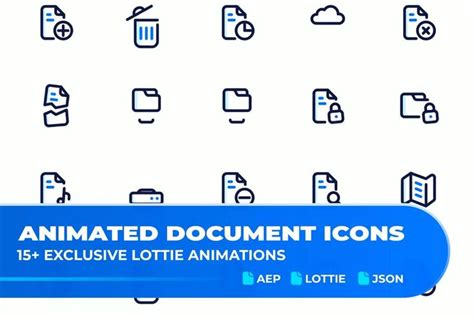 Document Animated Icon Pack 17 Free Download User Interface Animated Icons Iconscout