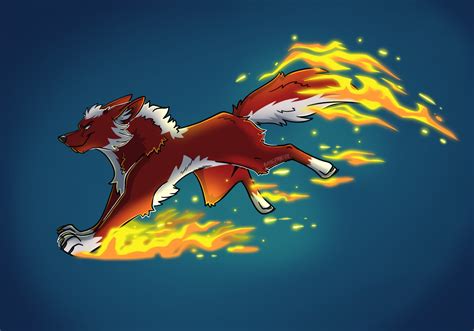 Fire Element Wolf