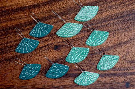 Price Reduced Triangular Earrings Felt