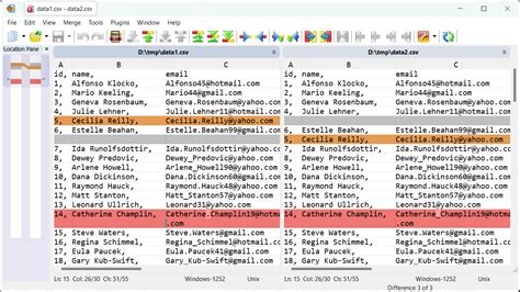 Screenshots Winmerge